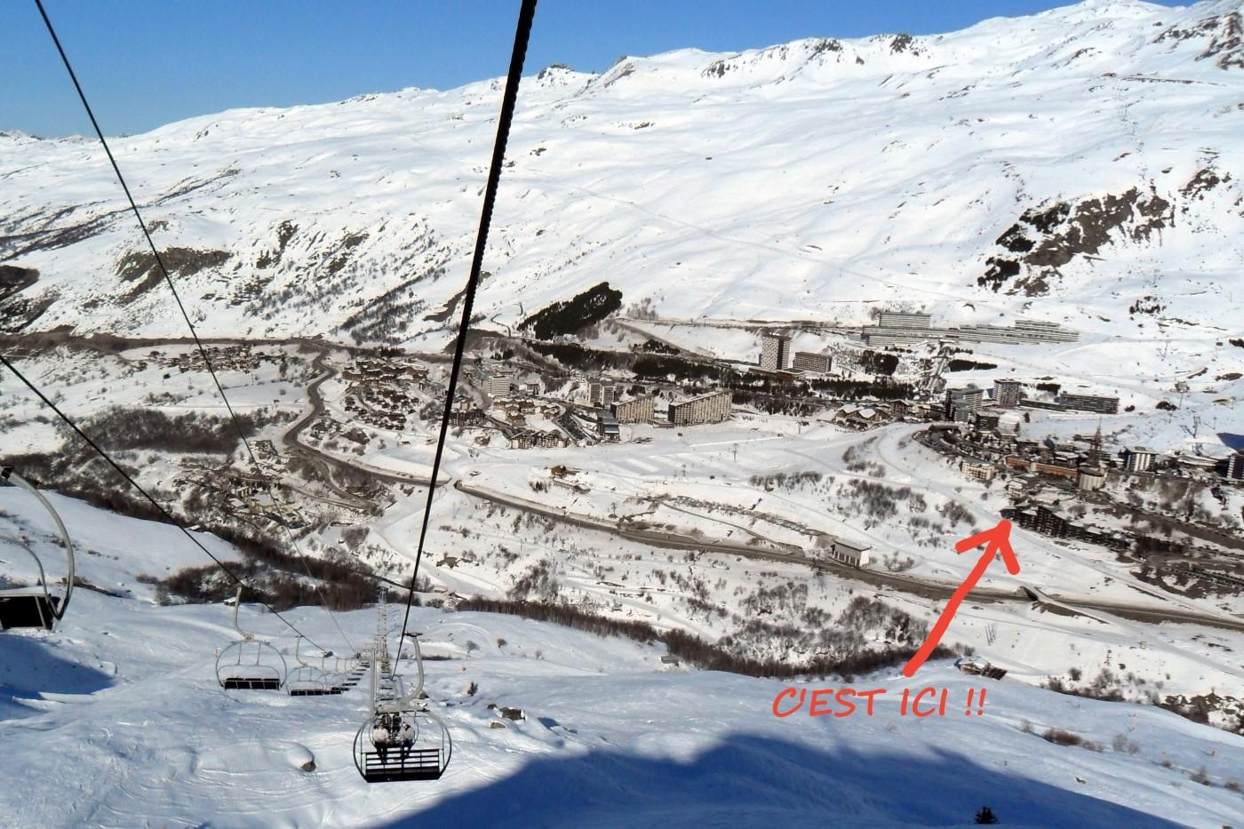 Location duplex les menuires au pied des pistes